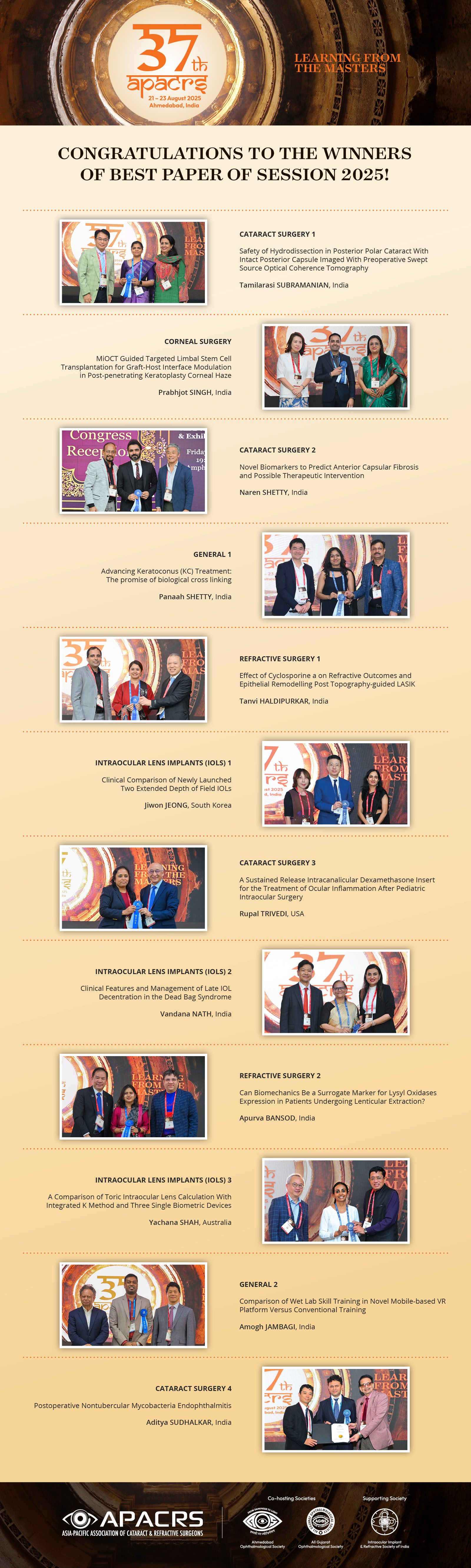 Asia-Pacific Association of Cataract and Refractive Surgeons (APACRS)